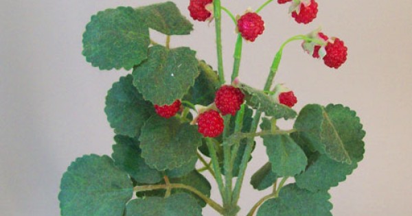 Artificial Raspberries Plant Red 31cm | Artificial Fruit